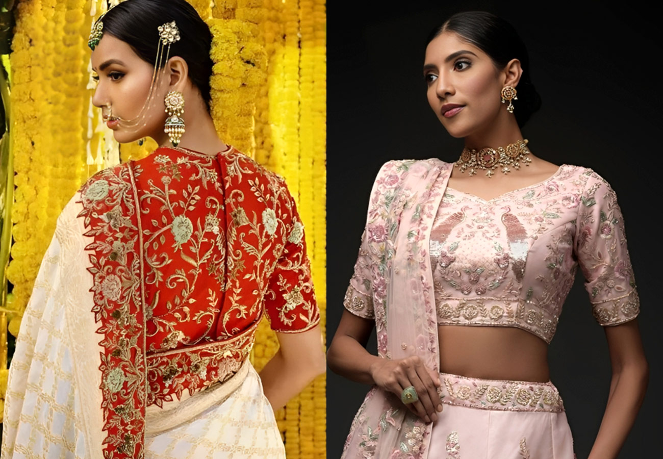Top 14+ Simple Bridal Blouse Designs Ideas for Wedding Season!